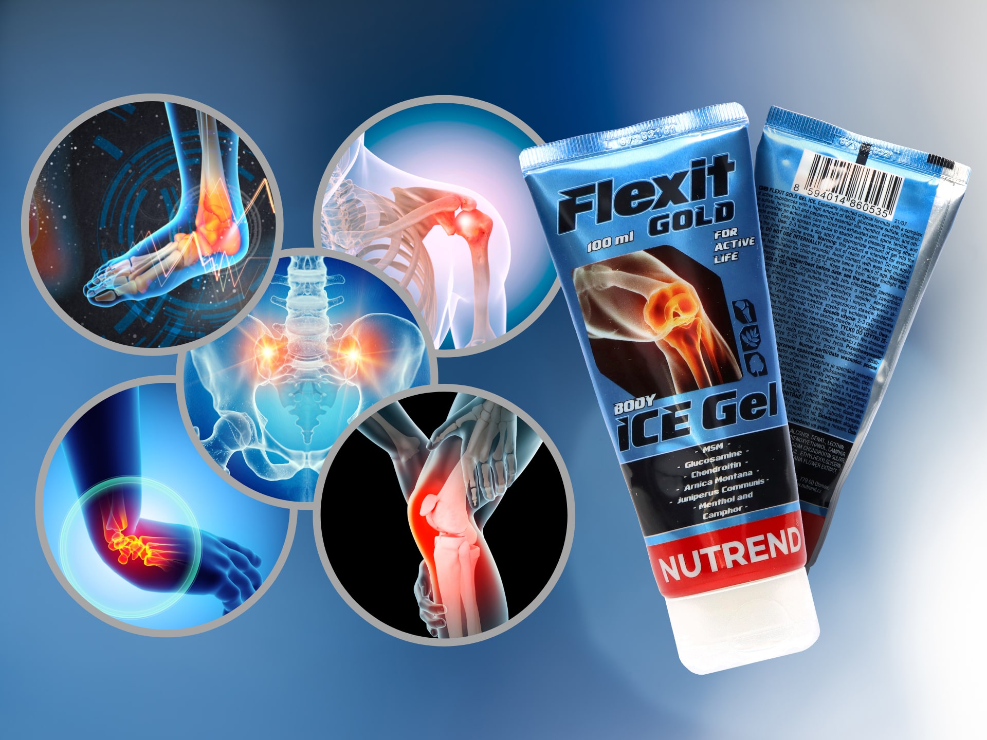 Flexit Gold Ice Gel 100ml - WellNutrition